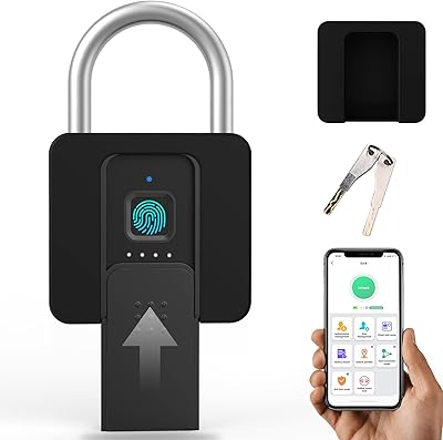 eLinkSmart Heavy Duty Smart Padlock with Key, Pad Locks with Code ...