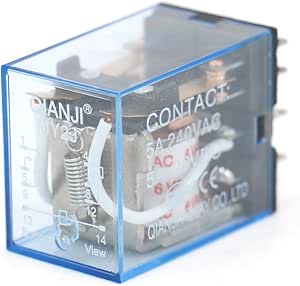 Amazon.com: Baomain General Purpose Power Relay MY2NJ AC 6V Coil LED Indicator 8 pin terminal ...