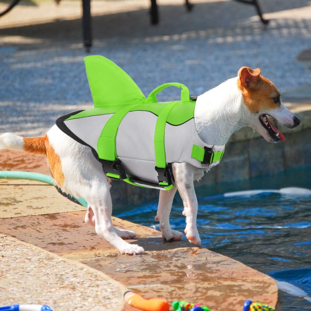 Large Dog Life Vest Hawaiian Style - Ripstop Vest With Rescue Handle ...