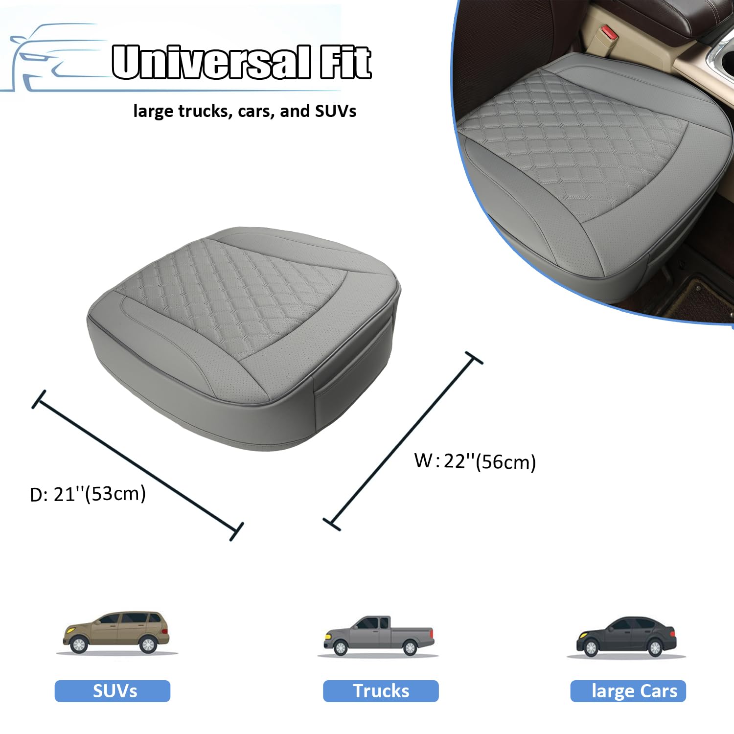 Snapklik.com : GIANT PANDA Bottom Seat Covers For Trucks, Front Seat ...