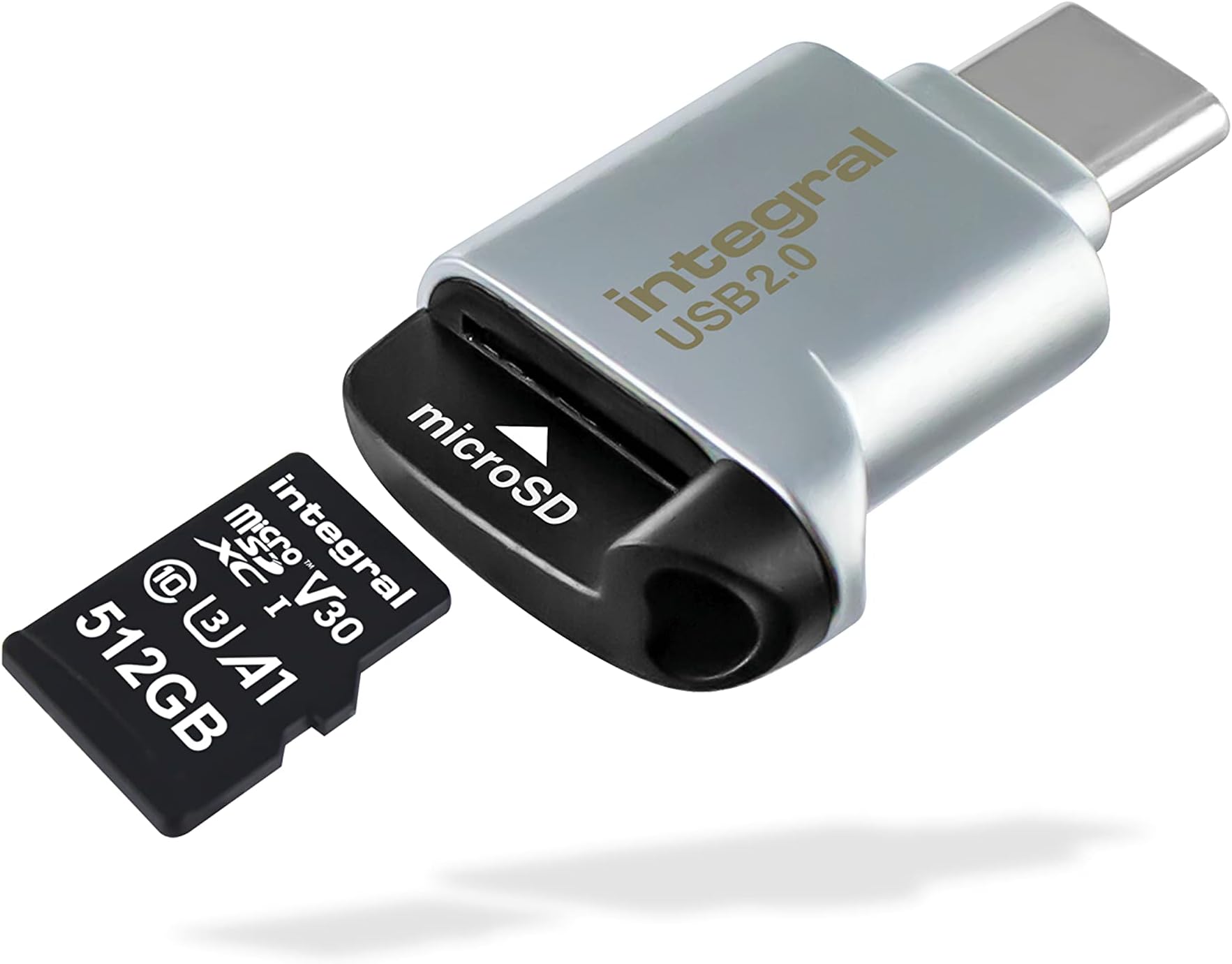 Integral Memory Micro SD Kartenleser USB2.0/USB C Typ-C OTG ...