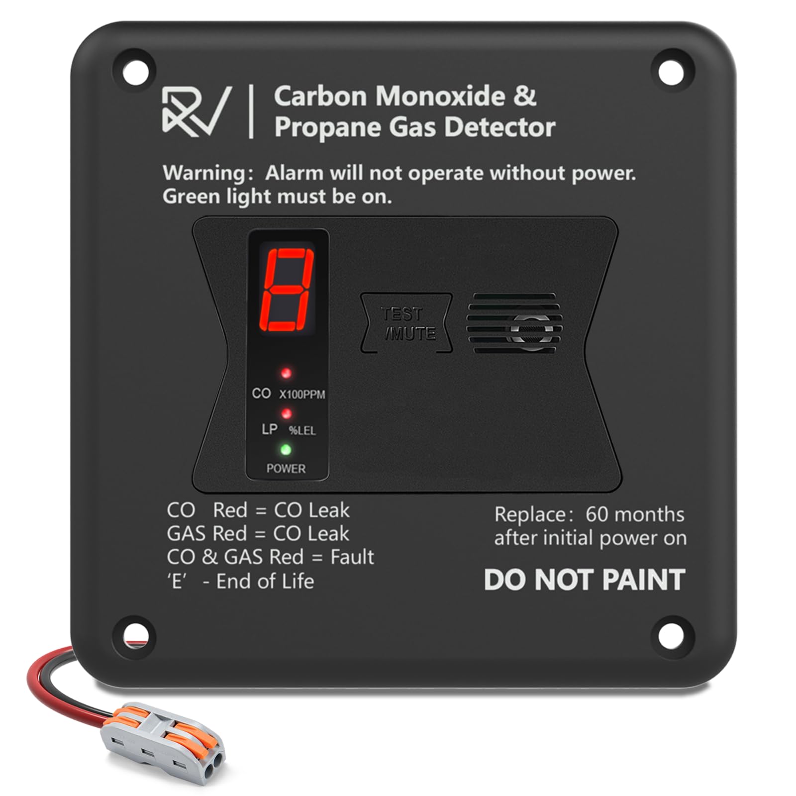 Snapklik.com : RV Carbon Monoxide And Propane Detector, 2 In 1 Dual CO ...