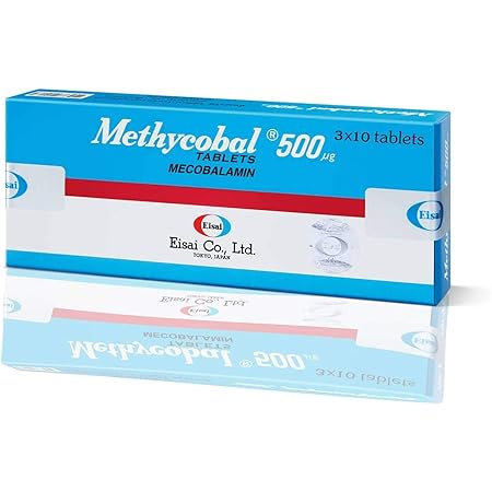 Amazon.com: Methycobal 500 mcg tablets Mecobalamin (Packing 3 × 10's ...
