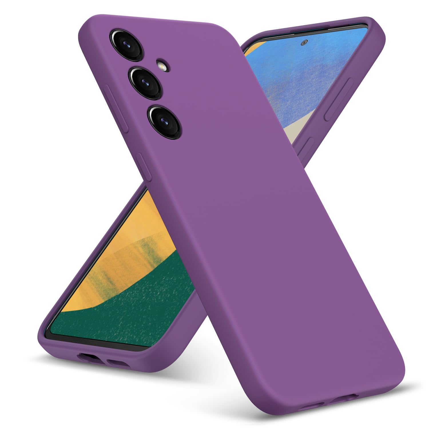 For Samsung Galaxy A05s Case, Slim Liquid Silicone Shockproof [Anti-scratch] Armor Protective ...