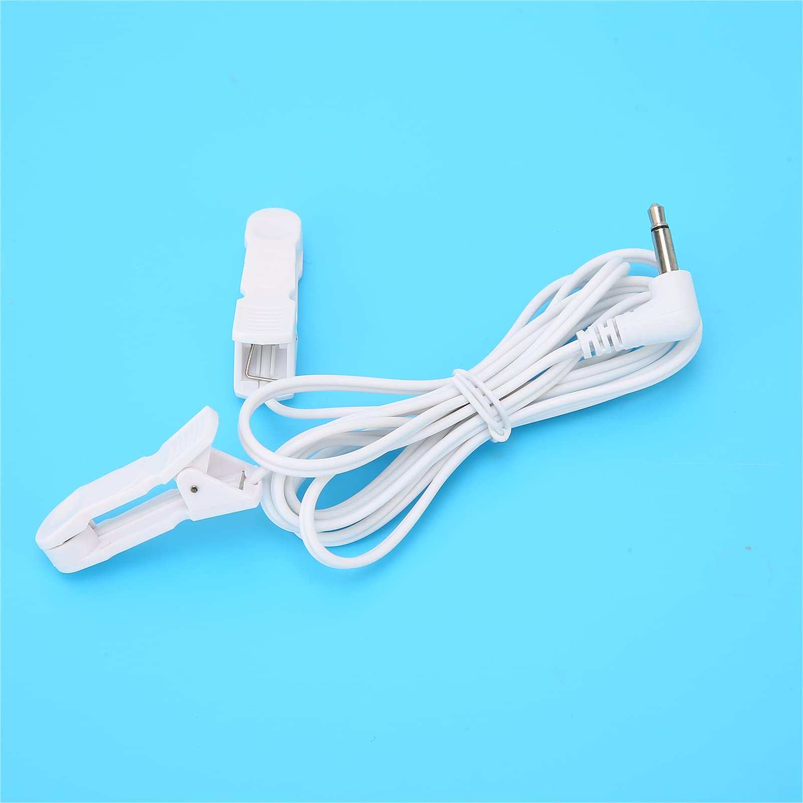 TENS Electrode Wire Ear Clip, 3.5mm Wire Wire Connecting Cable Ear Clip ...