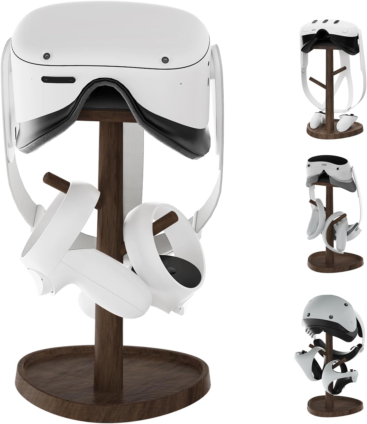 Amazon.com: HiBloks VR Stand Accessories, Wooden Headset Display Holder ...