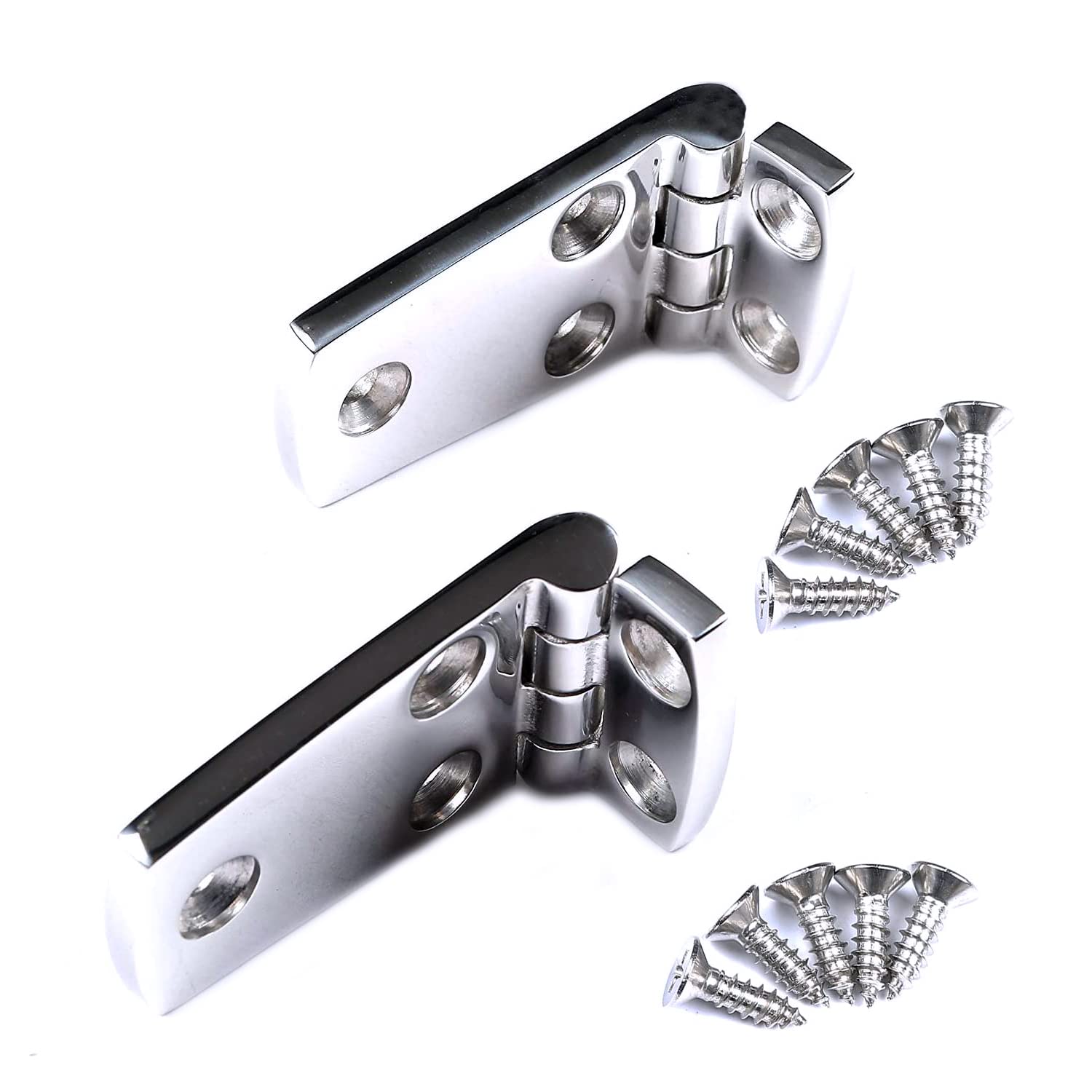 Snapklik.com : Boat Shortside Hinge Flush Hatch Compartment Hinges ...