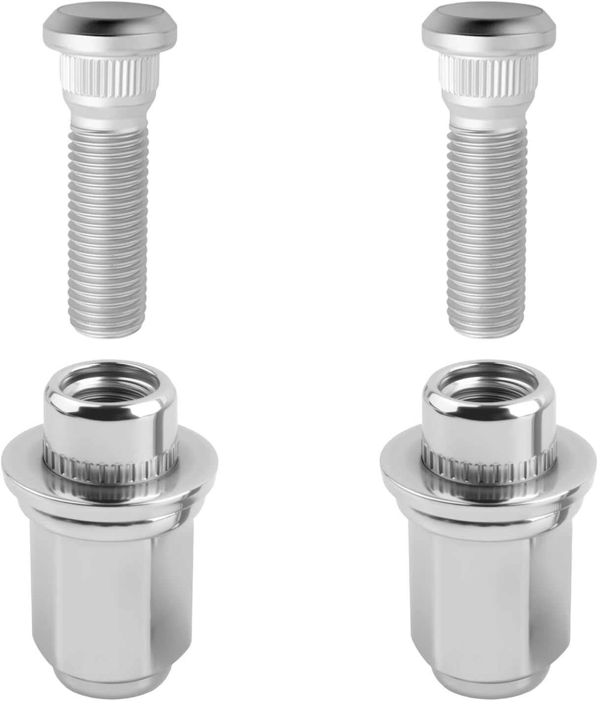Amazon.com: 4PCS Wheel Studs and Lug Nuts,M12x1.5 Lug Nuts Set with ...