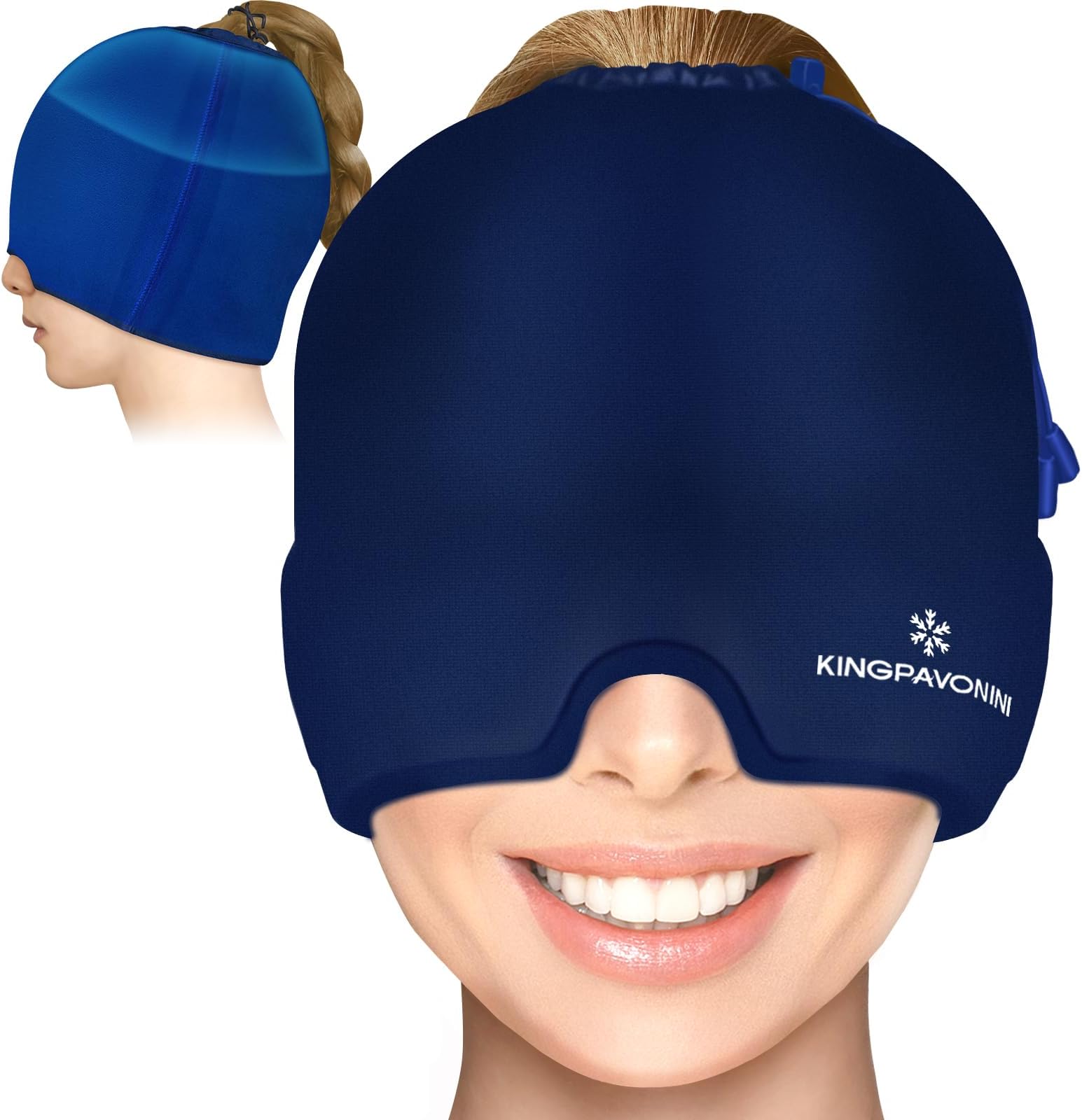 Amazon.com: Gel Ice Migraine Headache Relief Cap, Adjustable Headache ...