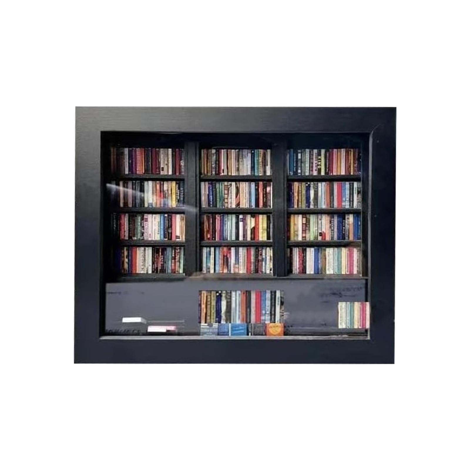 Amazon.com: Shake Away Anxiety Bookshelf Mini Wooden Book Display ...
