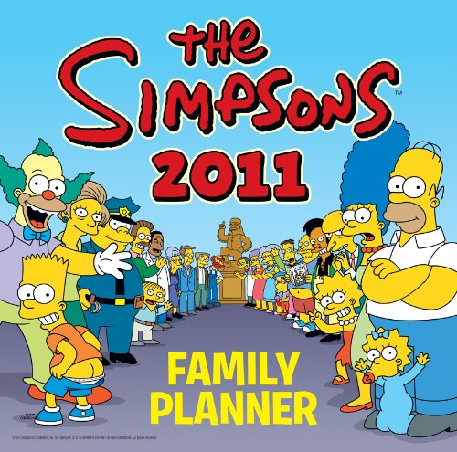 Amazon | The Official The Simpsons Family Planner 2011 Square Calendar ...