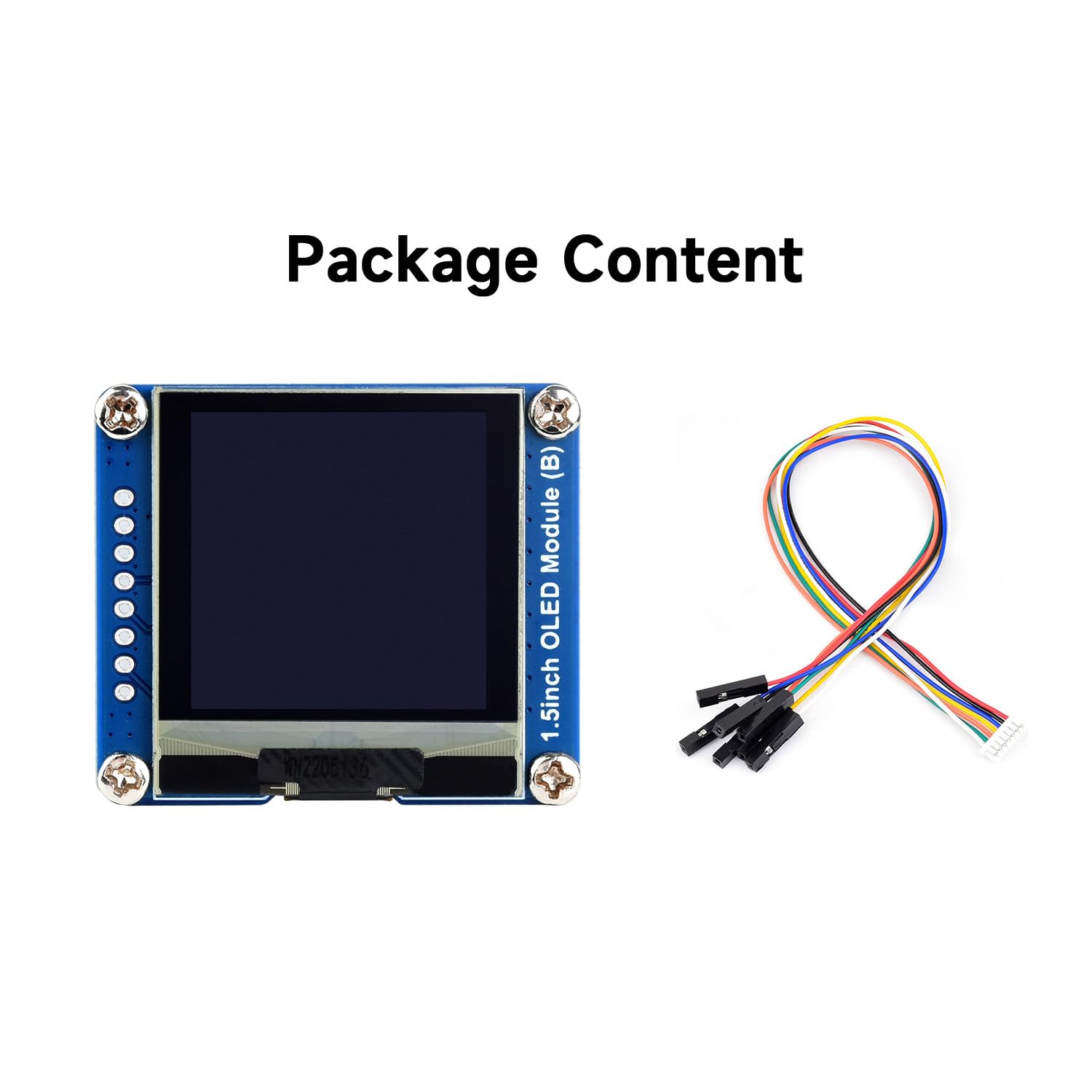 1.54 Inch Waveshare 1.5inch OLED Display Module 128x128 Pixels With SPI ...