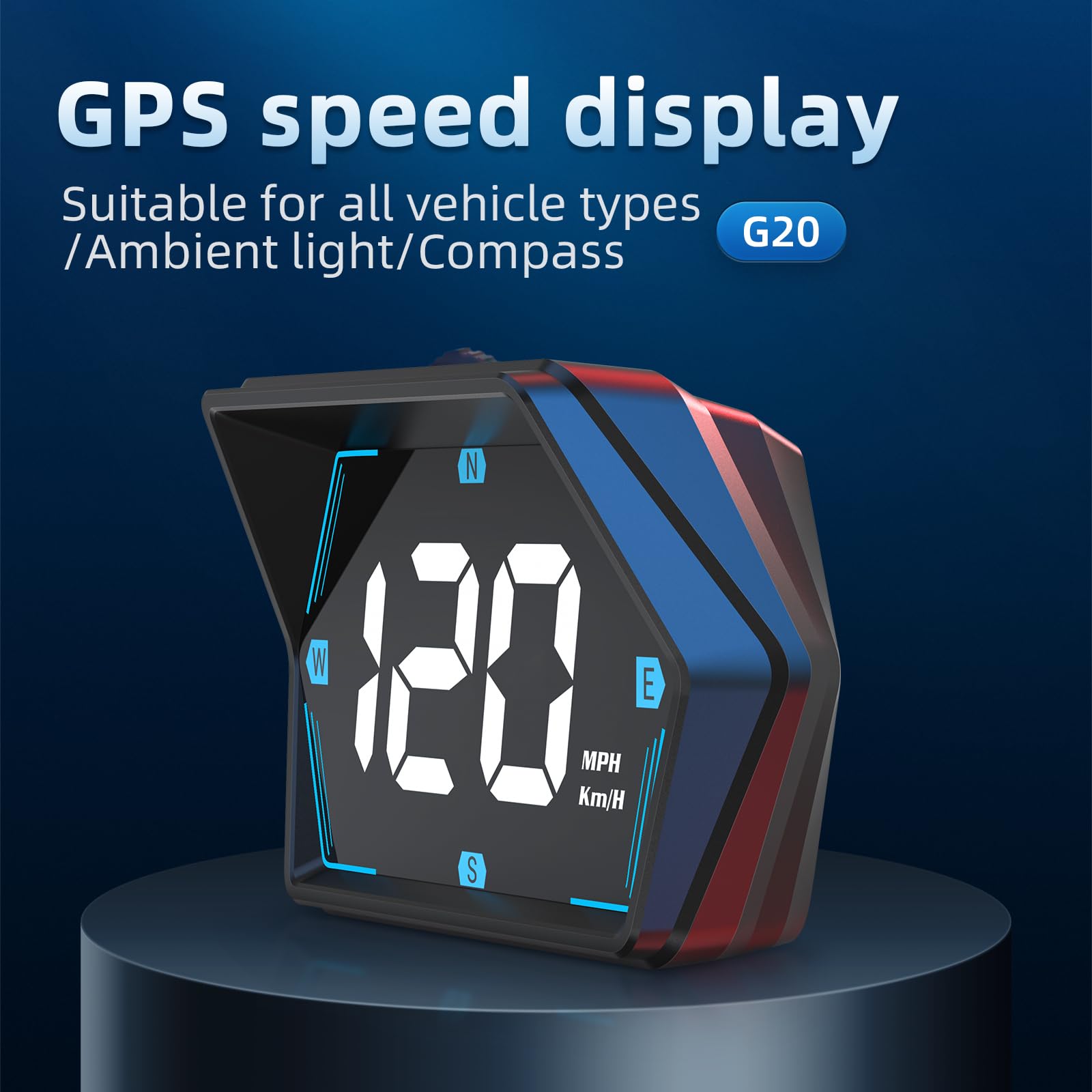 Car Speedometer Universal Car HUD GPS Speedometer G20 Car Heads-up ...
