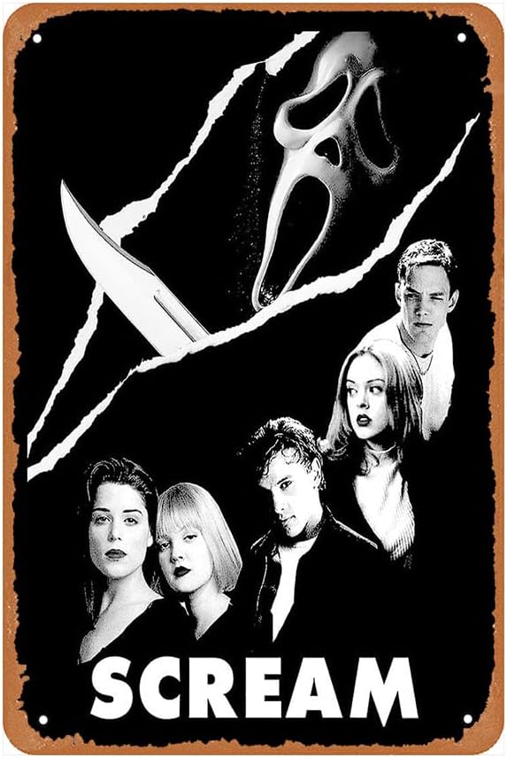 Amazon.com : Erixskop scream movie Poster Vintage Metal Signs for ...