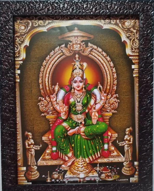Goddess Bhuvaneshwari Amman Photo frame; Maa Bhuvaneswari Devi Photo ...