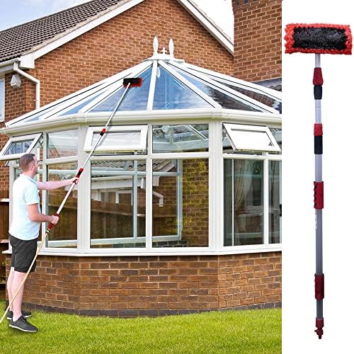 3m Extending Water fed Upstairs Window Cleaning Brush + SQUEEGE ...