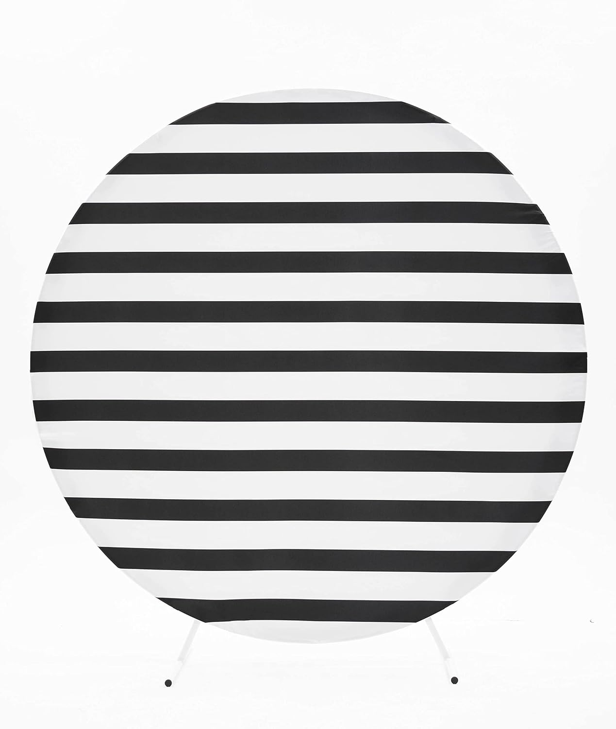 Buy Harfirbe 6.5ft Round Backdrop Cover Black and White Stripes ...