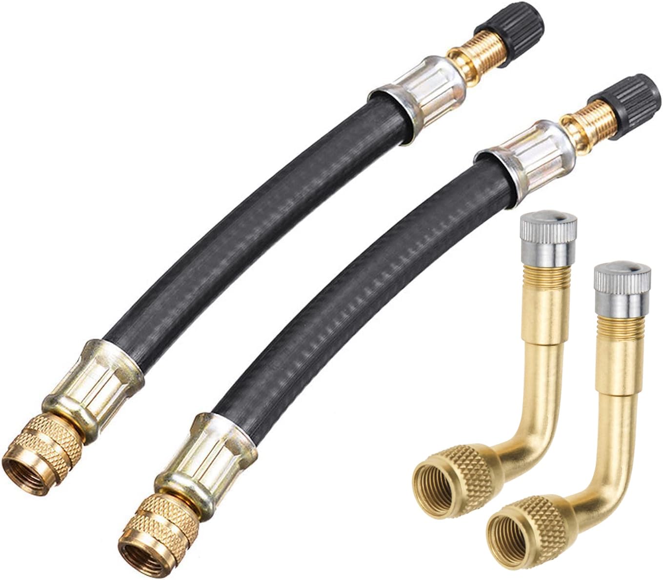 KEWAYO Tire Valve Extension, 2Pcs 160mm Flexible Valve Stem Extenders ...