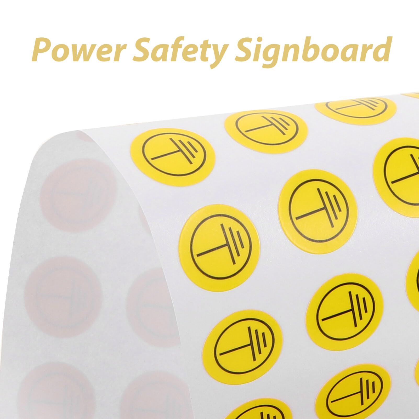 Snapklik.com : Ground Symbol Stickers 800pcs Safety Protective Earth ...