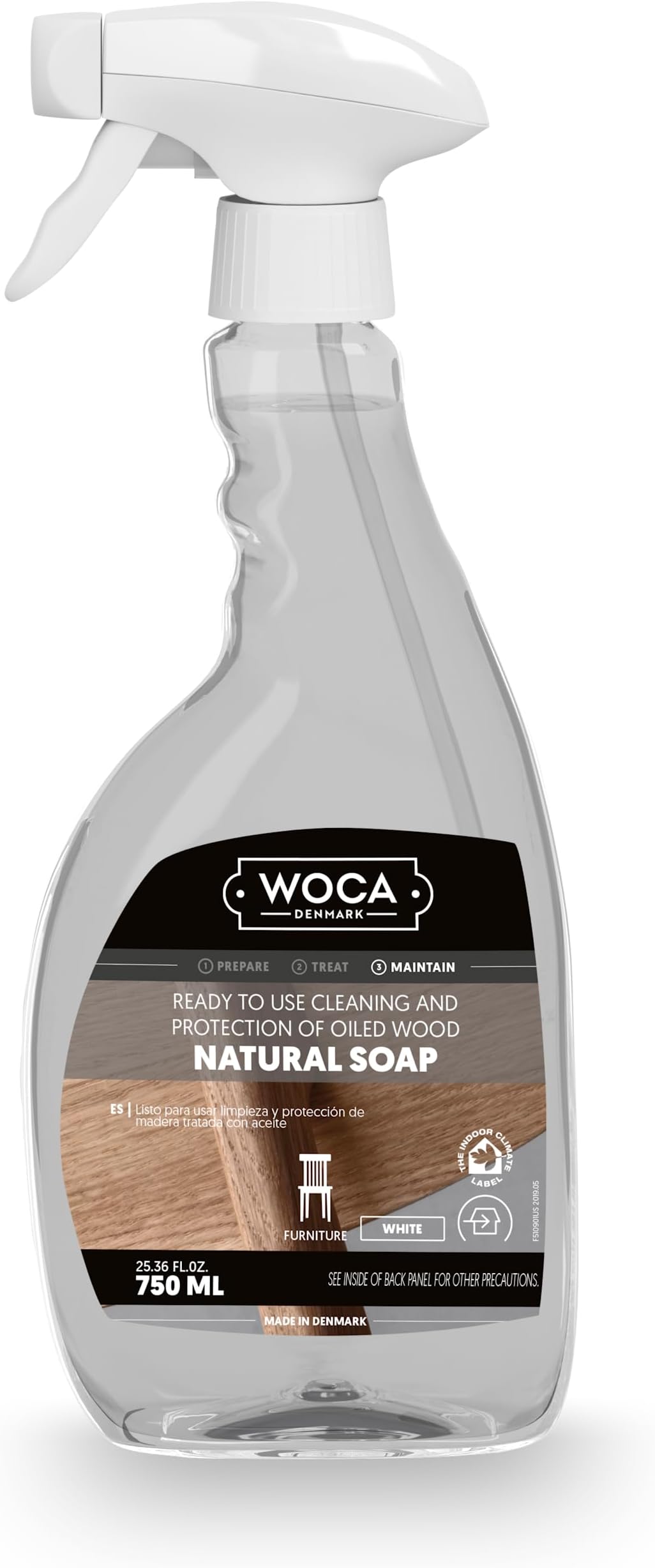 Amazon.com: WOCA Denmark- Natural Soap Spray [750ml] - Cleaner And ...
