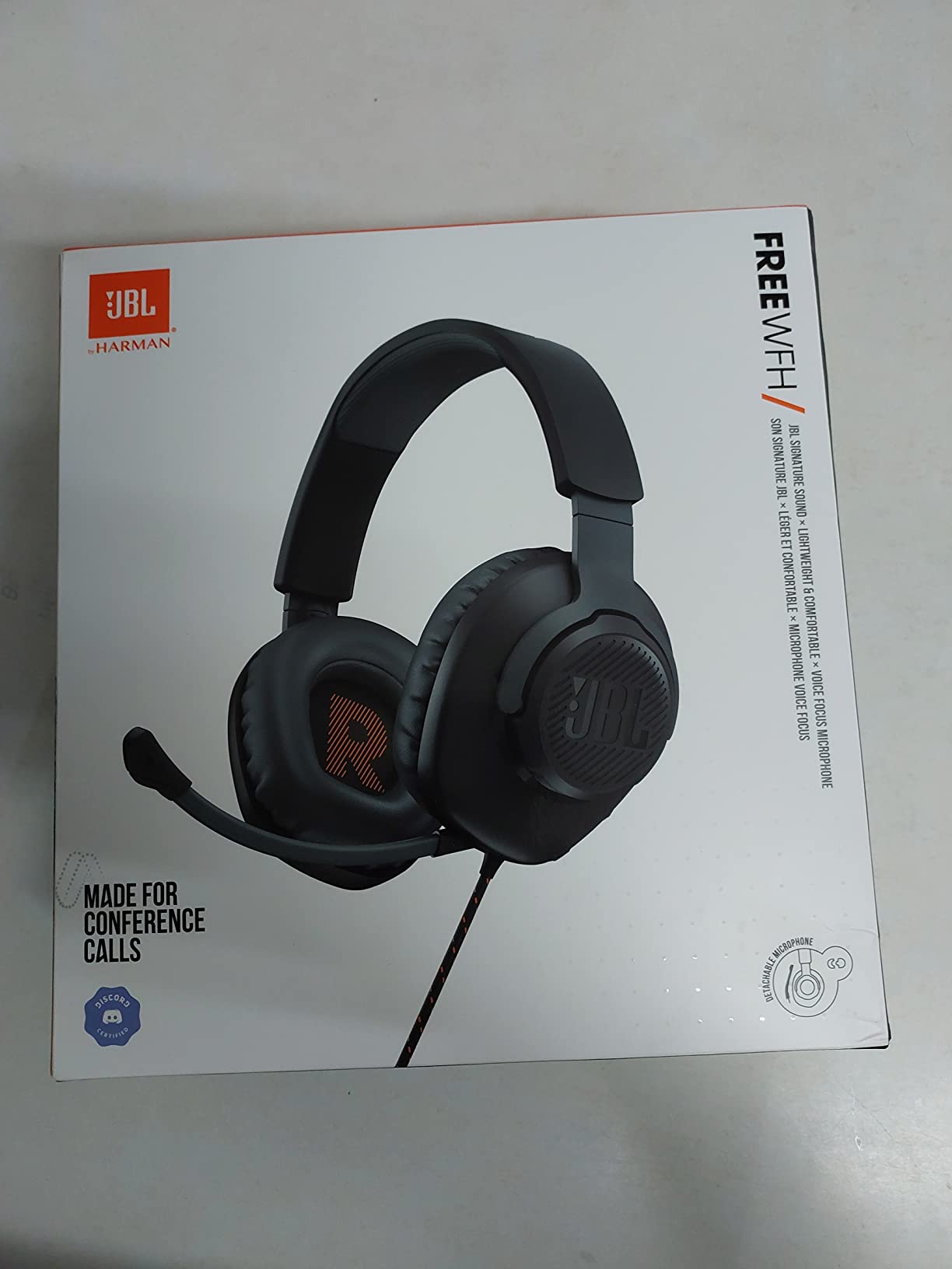 JBL Free WFH, Wired Over Ear Headphones with mic for Work from Home ...