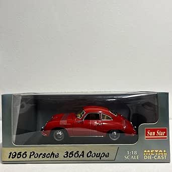 Amazon.co.jp: Sun Star 1/18 Porsche 356A Coupe 1956 Red Sunstar Mini ...