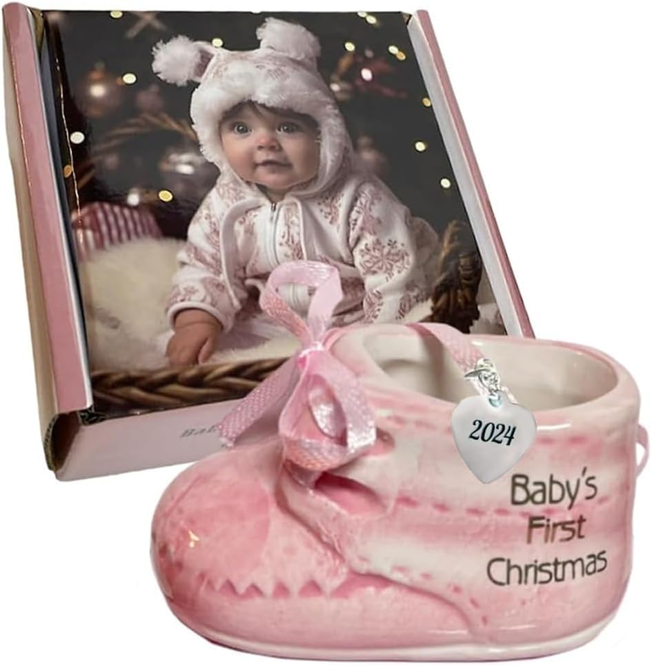 Amazon.com: New Parents, Birth for Girls Babys First Christmas Baby ...