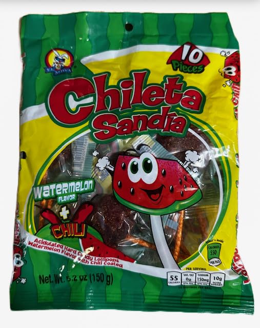 Amazon.com : El Azteca Chileta Sandia Watermelon Flavor + Chile Hard ...