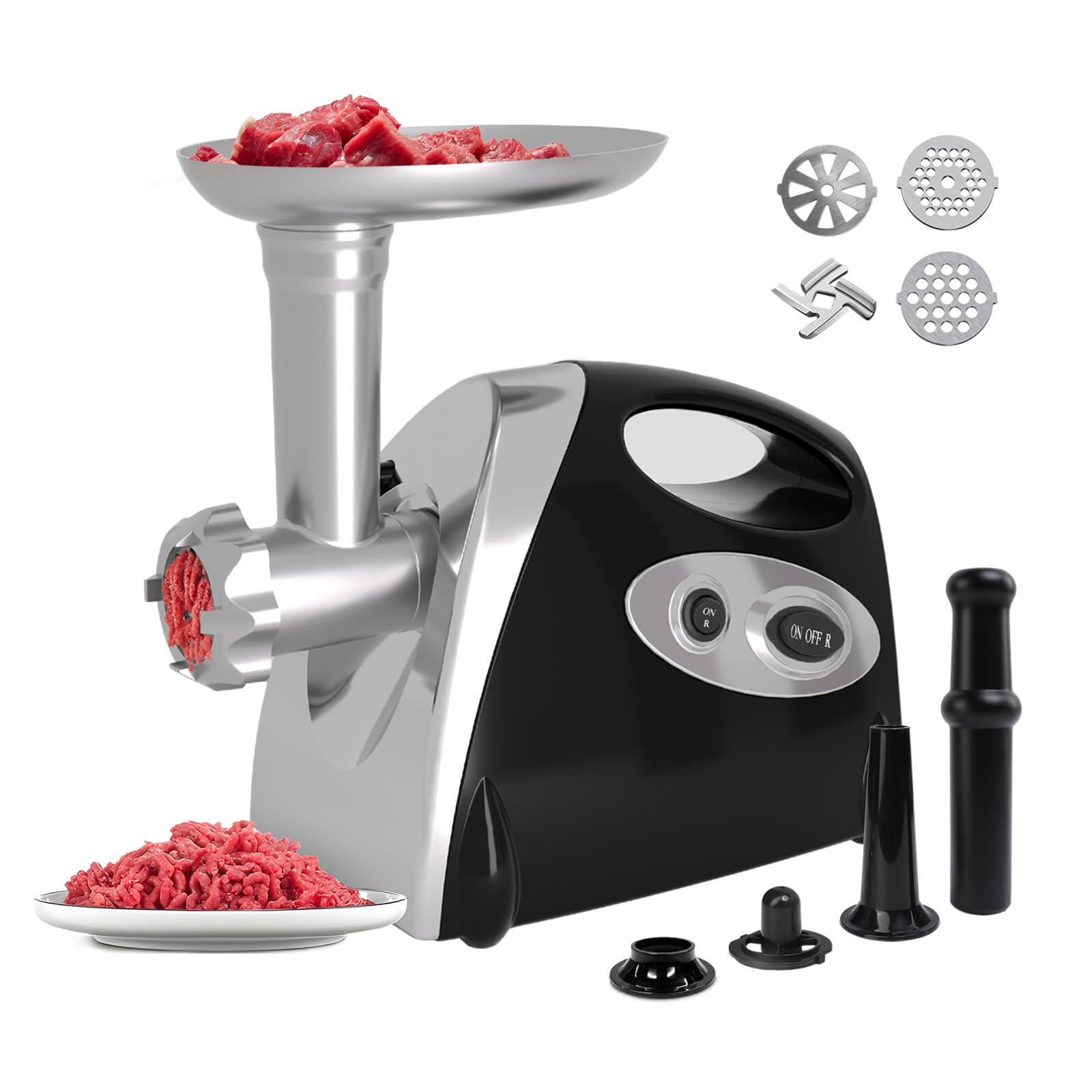 Amazon.com: INFOOD Electric Meat Grinder with Handle, Sausage Stuffer ...