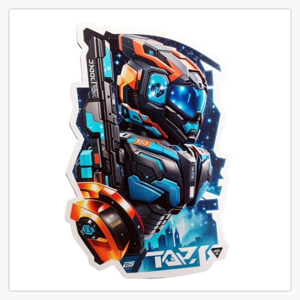 Amazon.com - Titan Holo Bumper Sticker Window Water Bottle Decal 5"