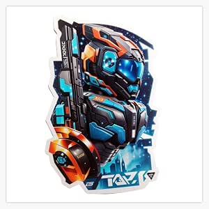 Amazon.com - Titan Holo Bumper Sticker Window Water Bottle Decal 5"