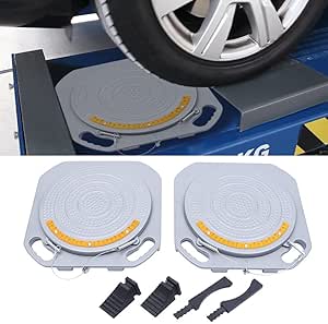 Amazon.com: 1Pair Wheel Alignment Turntable Plate Corner Discs Front ...