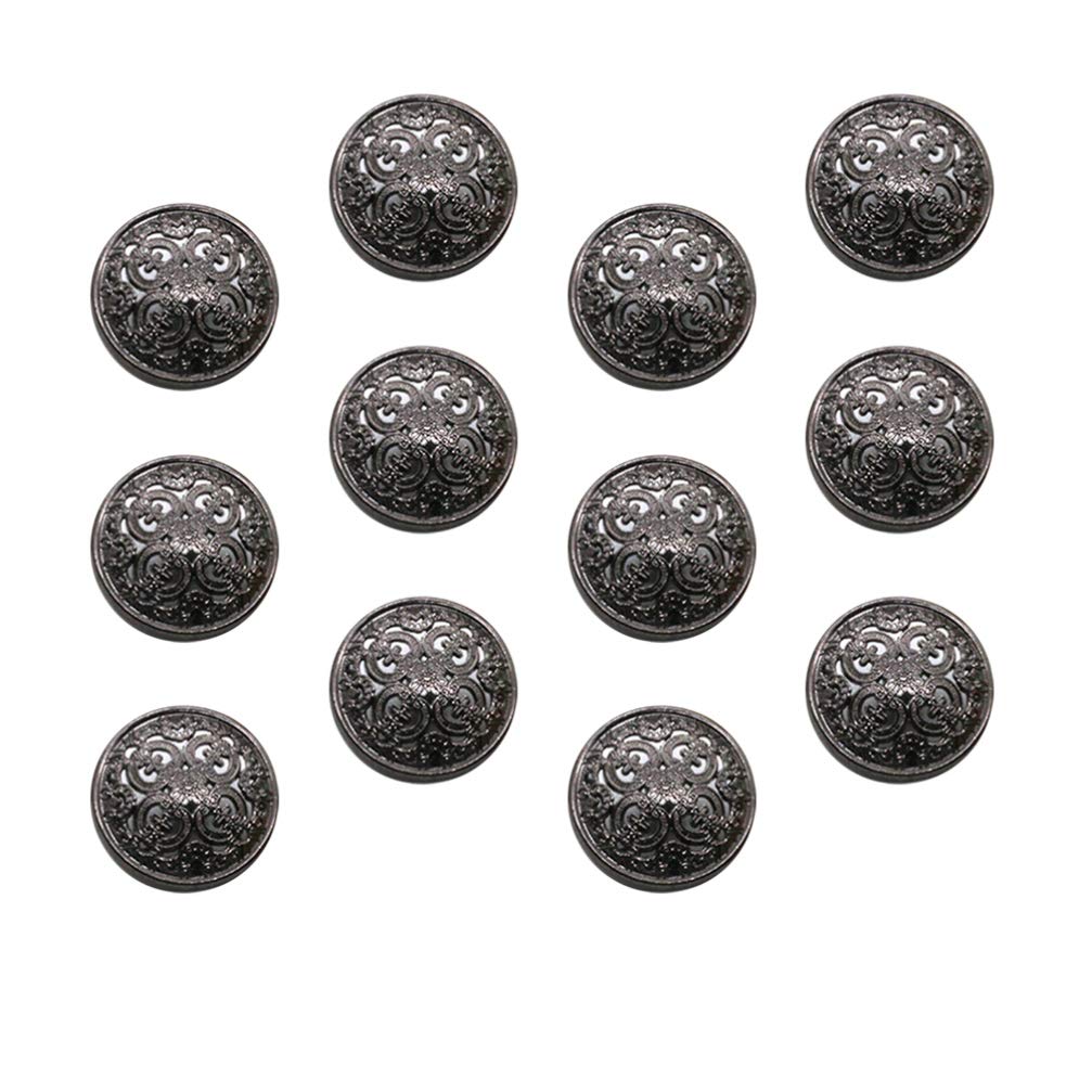 Amazon.com: MILISTEN 30pcs Black Buttons Metal Vintage Uniform Button ...