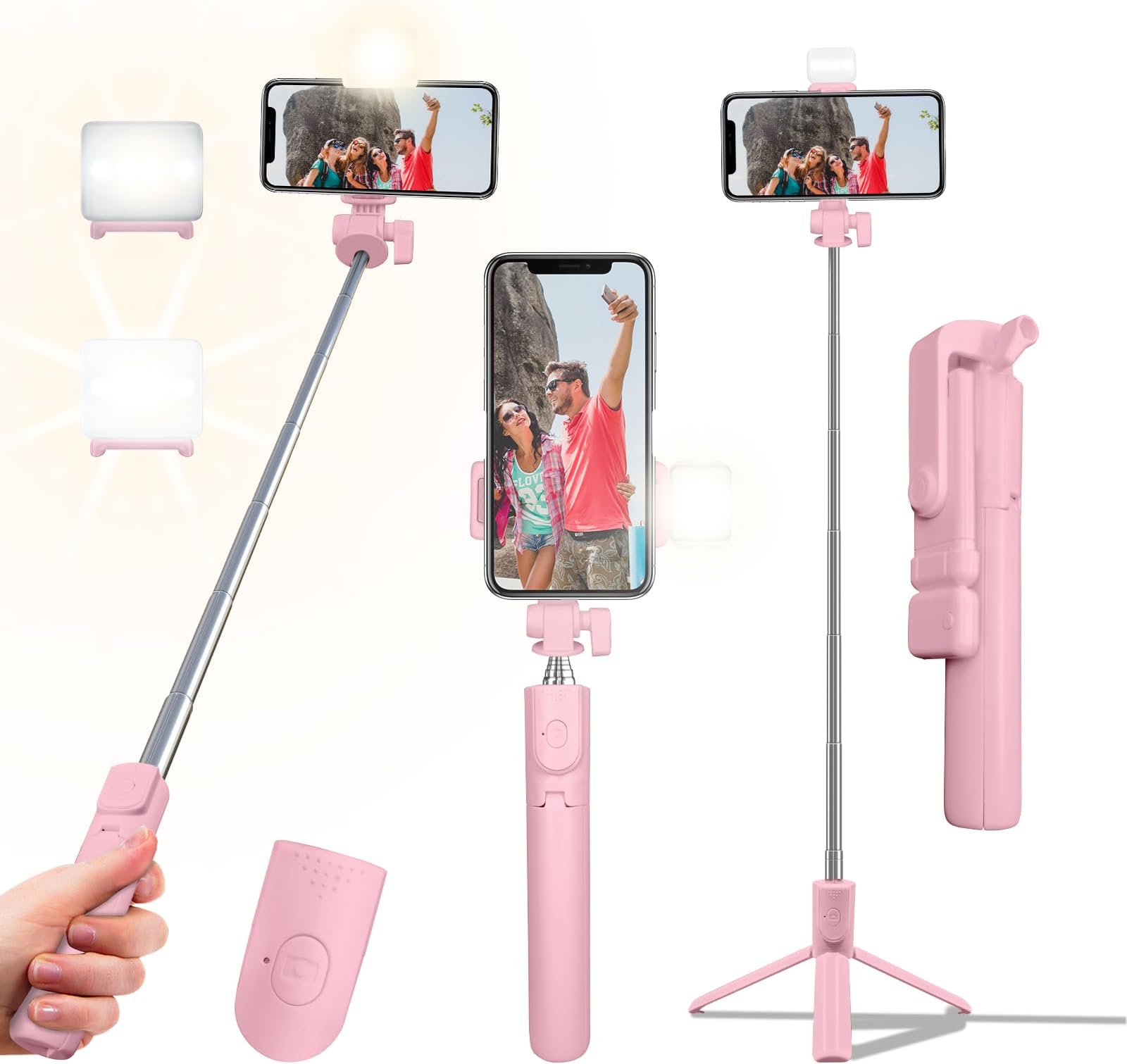 Amazon.com: Selfie Stick Tripod, 40in Retractable Phone Tripod with ...
