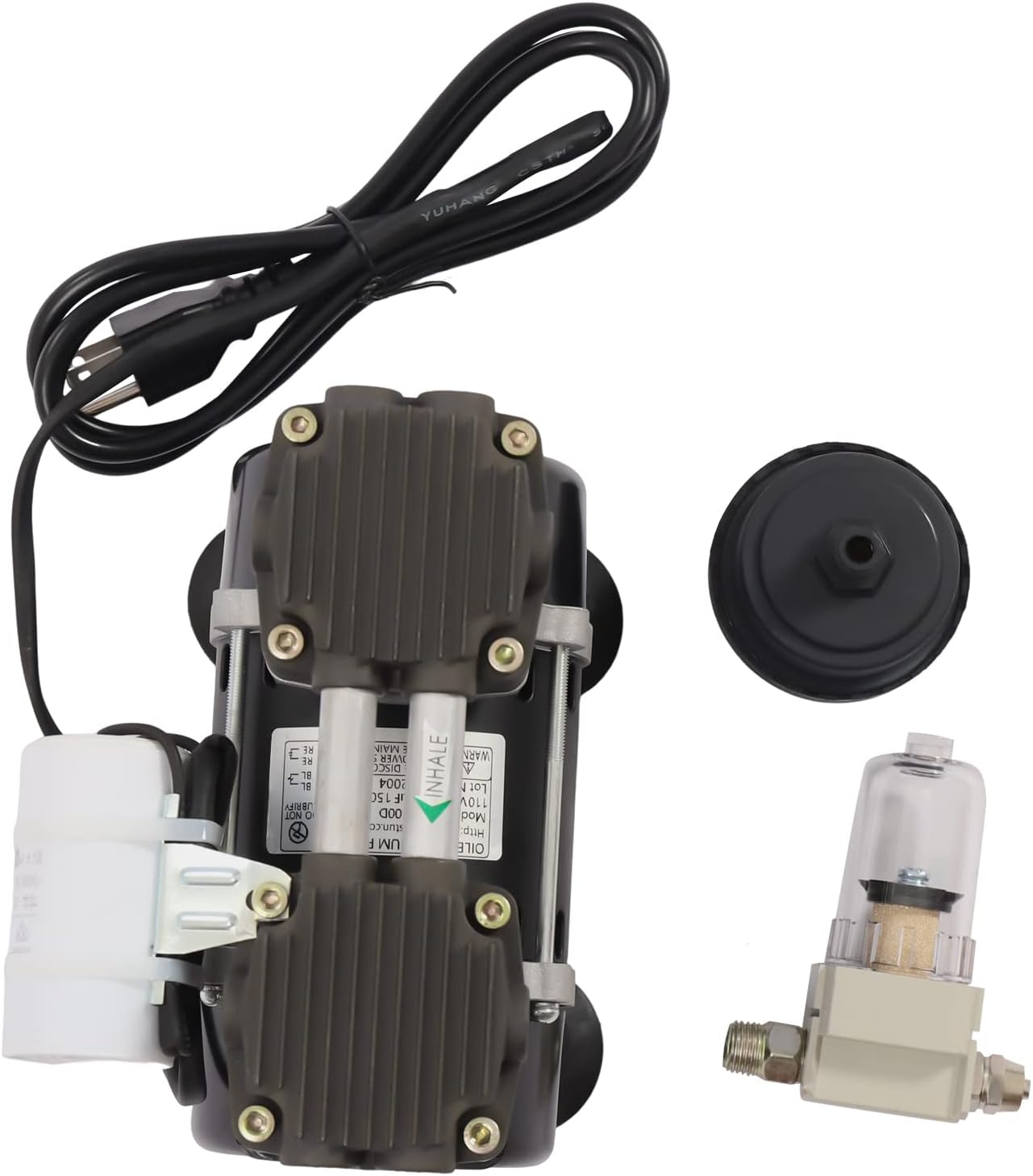 Amazon.com: Vacuum Pump Lab Diaphragm Vacuum Pump Oil Free Oil-less ...