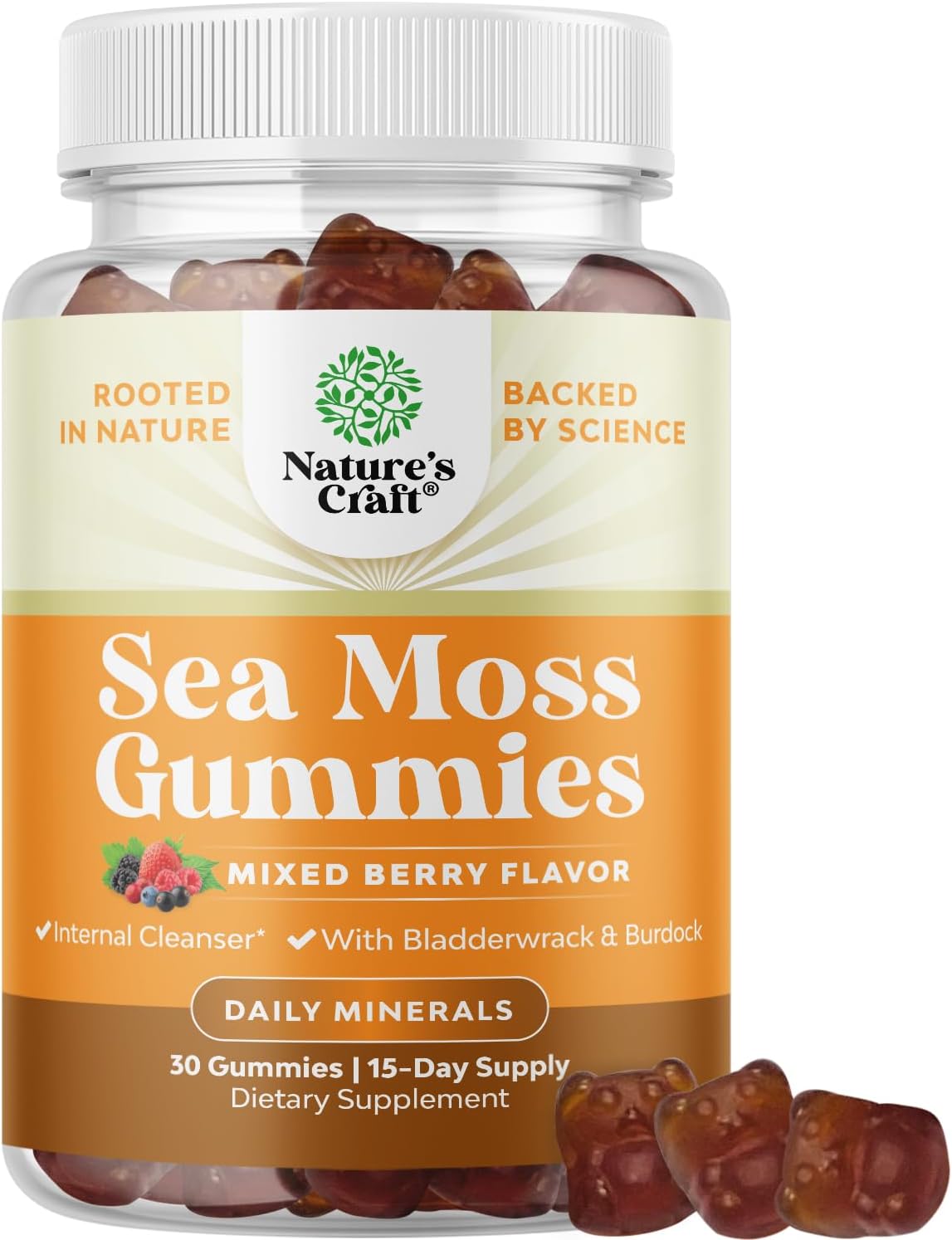 Amazon.com: Natures Craft Sea Moss Gummies for Adults and Kids - Vegan ...
