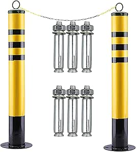 VCHTYUT Driveway Security Post Barrier Security Posts for Driveways ...