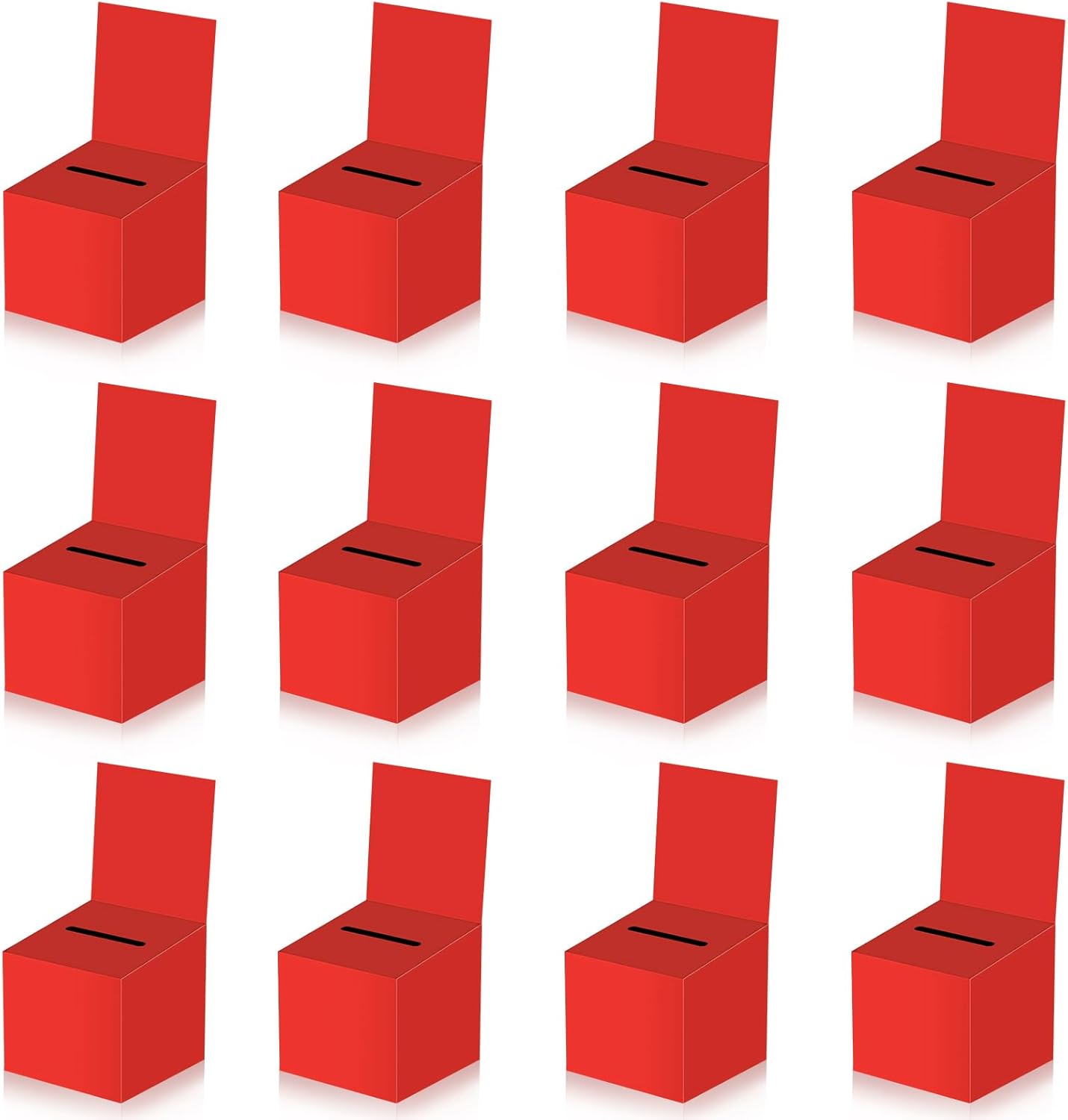 Amazon.com: 12 Pack Ballot Box with Slot for Tickets Suggestions ...