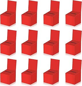 Amazon.com: 12 Pack Ballot Box with Slot for Tickets Suggestions ...