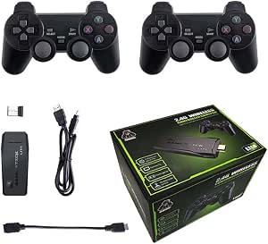Amazon.com: YILQ Retro Game Console with Wireless Controllers, M8 128G ...