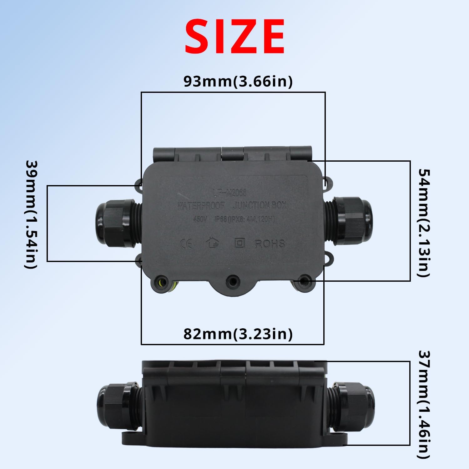 Snapklik.com : MAKERELE Small External Junction Box IP68,2 Way ...