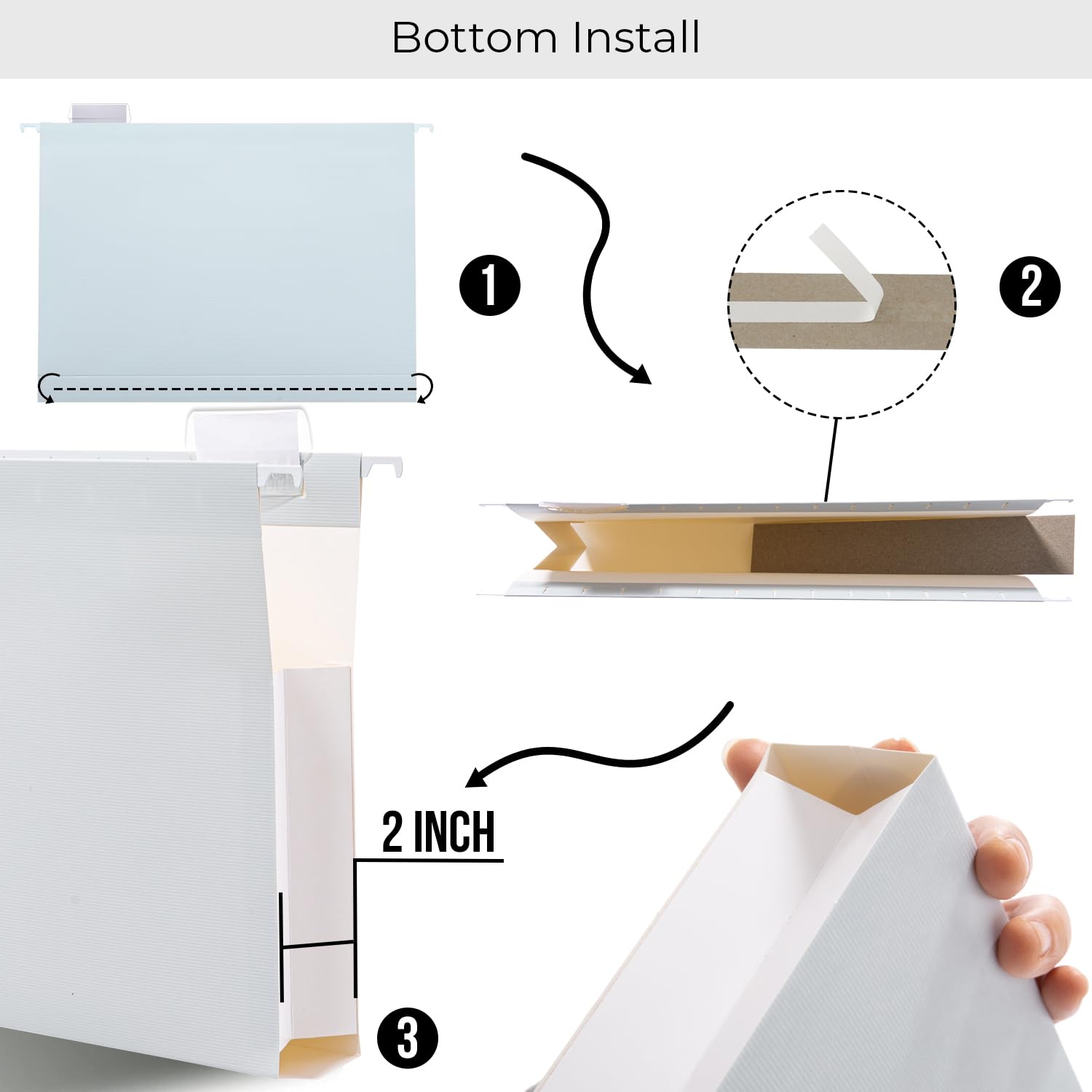 Snapklik.com : Y YOMA Legal Size - 6 Pack Extra Capacity Hanging File ...