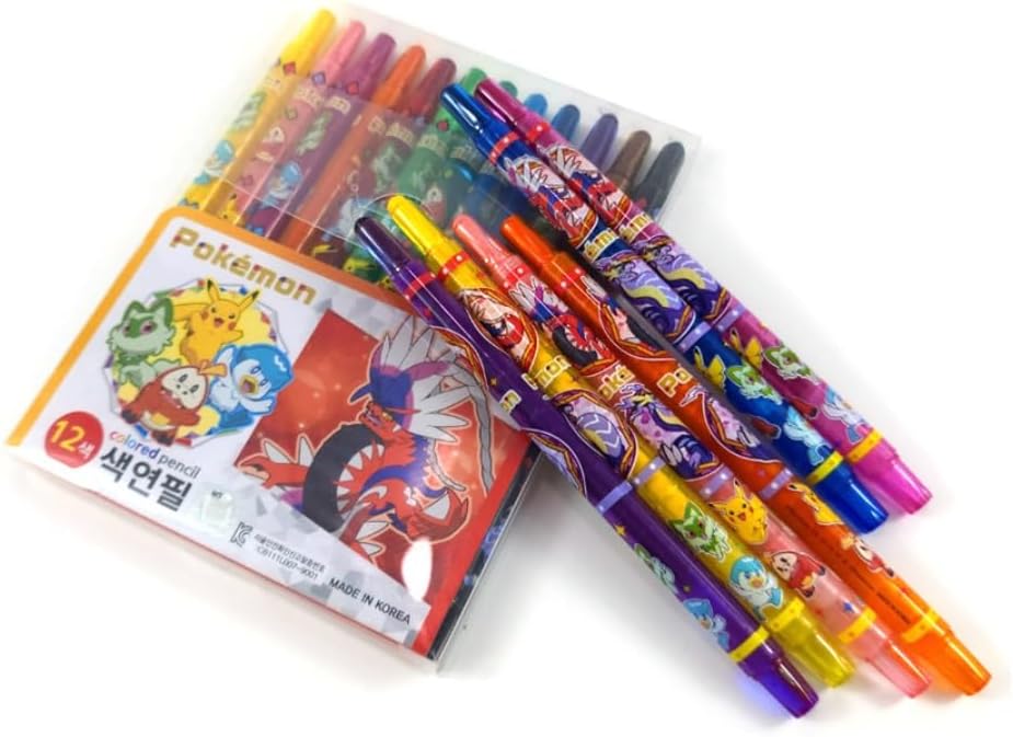 Amazon.com : GASHINA STORY [8-in-1] Poke-mon Pencils Pika Monster W B ...