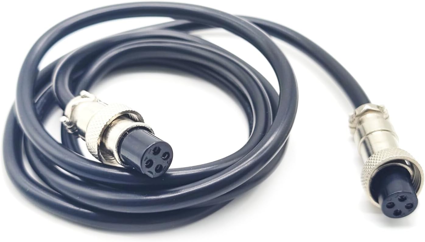 Amazon.com: GX12 4 Pin Cable Double Female Head Aviation Cordset, GX12 ...