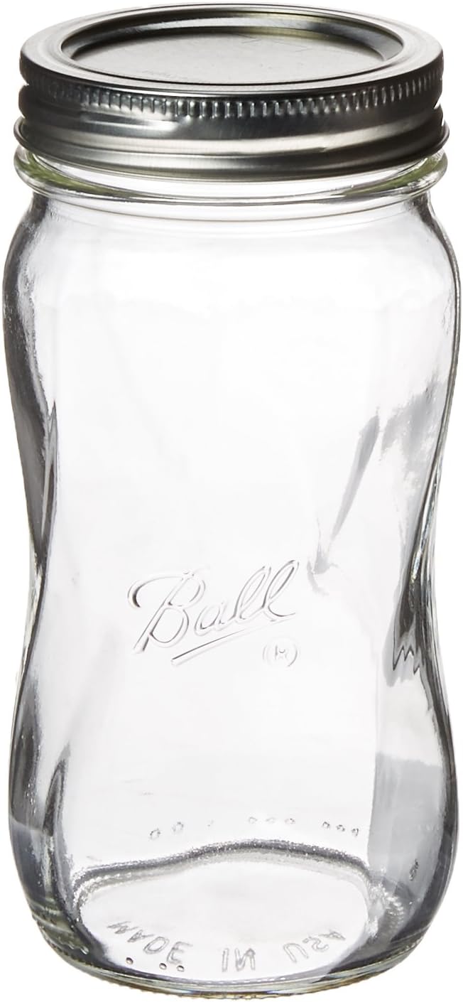 Amazon.com: Ball Jars 1440061183 Elite Spiral Crafts Supplies, 16 oz ...