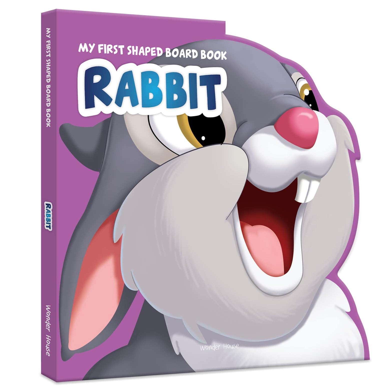 My First Shaped Board Book: Illustrated Rabbit - Animal Picture Book ...