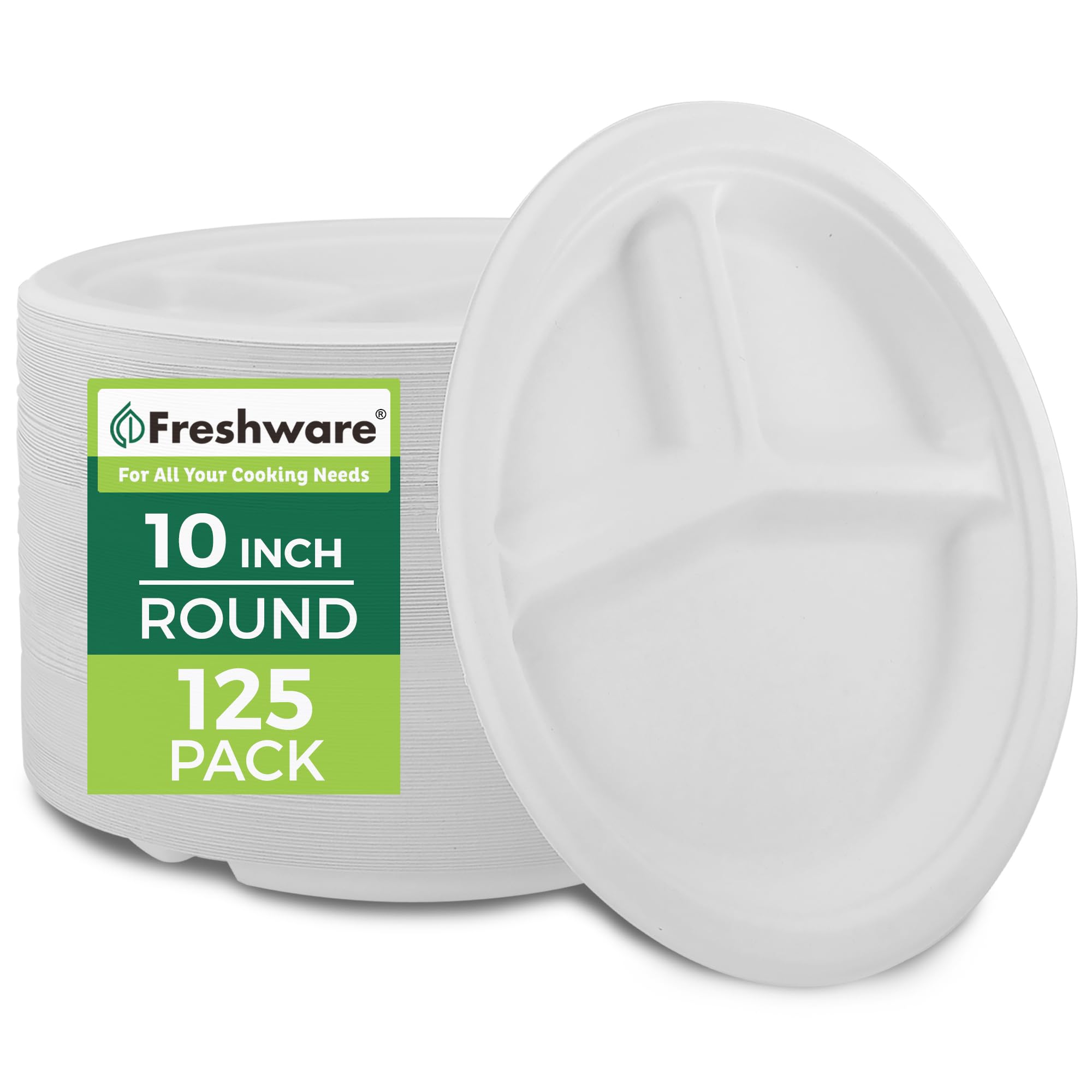 Snapklik.com : Paper Plates - Disposable 10" Plate, 125-Pack ...