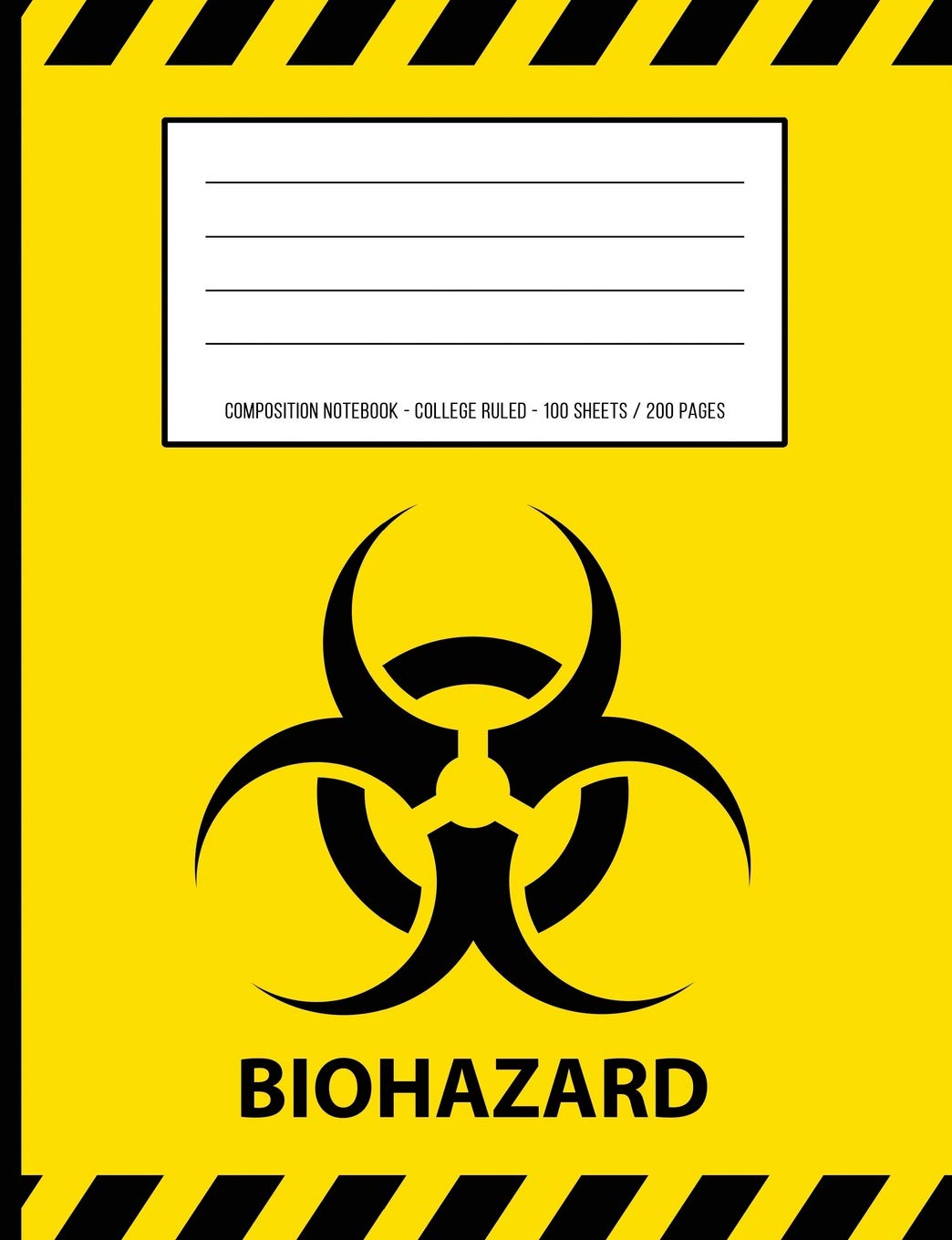 Biohazard Warning Periodic Table Chemistry Composition Notebook ...