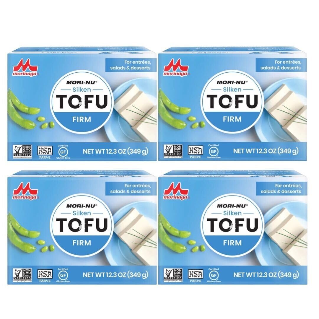 Morinaga Mori-Nu Japanese Style Tofu Beancurd 340g (Pack of 4) Gluten ...
