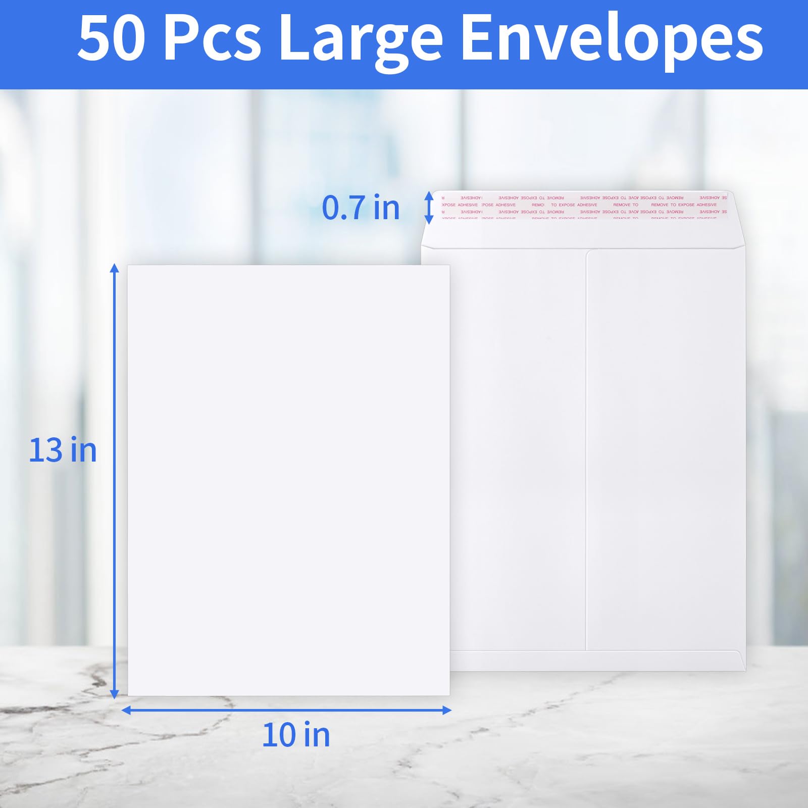 Snapklik.com : 50 Pack Catalog Envelopes Self Seal, 10 X 13 Inches ...